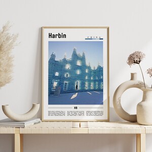 Harbin Poster, Harbin Print, Harbin Wall Art, Asia Print, Asia Poster ...