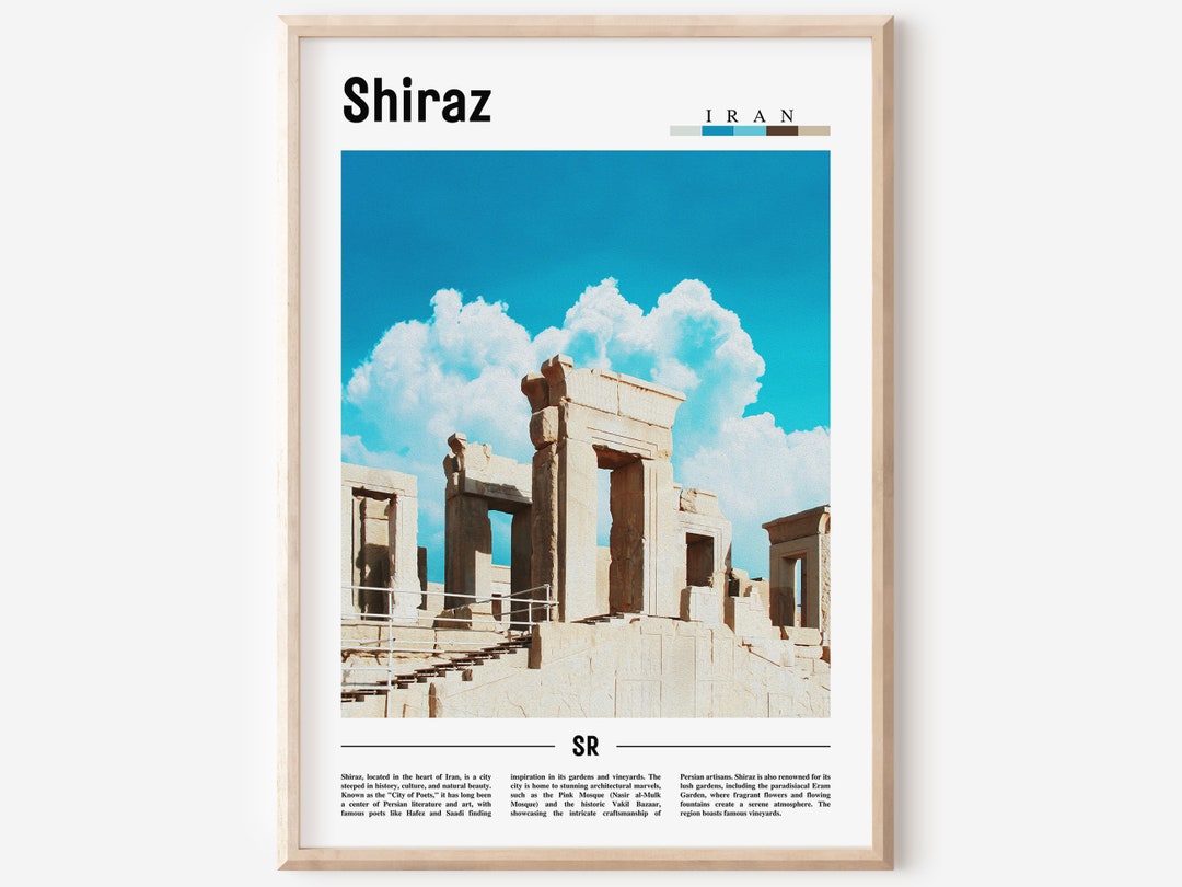 Affiche Shiraz, Impression Shiraz, Art mural Shiraz, Impression de ...