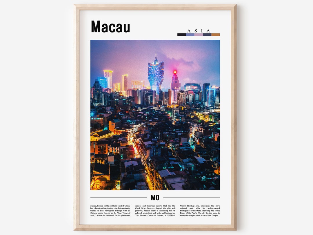Macau Poster, Macau Print, Macau Wall Art, Asia Print, Asia Poster ...