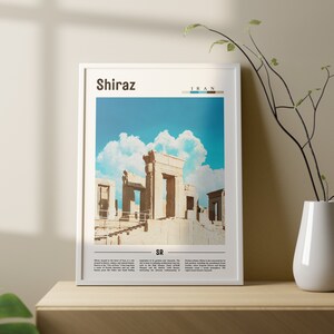 Shiraz Poster, Shiraz Print, Shiraz Wall Art, Minimal Travel Print ...