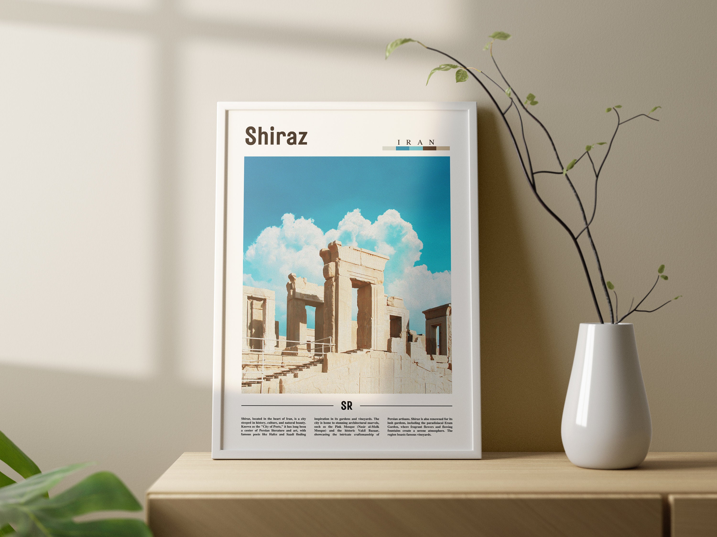 Affiche Shiraz, Impression Shiraz, Art mural Shiraz, Impression de ...
