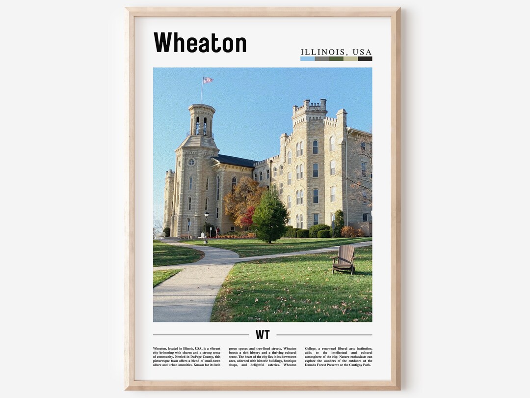 Affiche de Wheaton, impression de Wheaton, Art mural de Wheaton, Photo ...