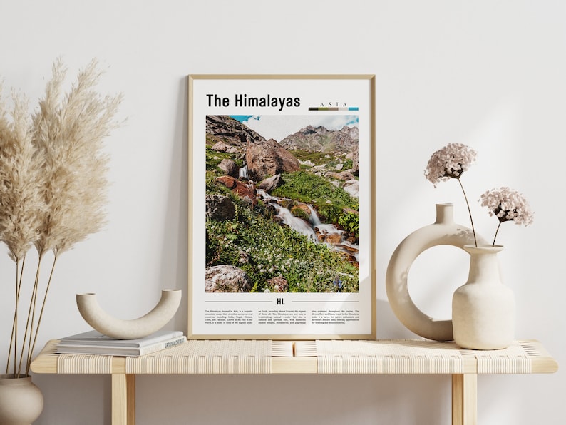 The Himalayas Poster the Himalayas Print the Himalayas Wall - Etsy