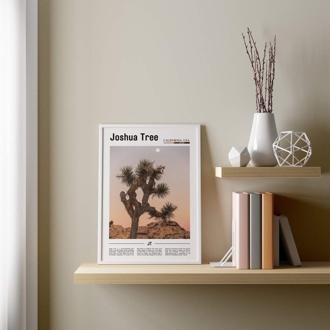 Joshua Tree Poster, Joshua Tree Print, Joshua Tree Wall Art, Minimal ...