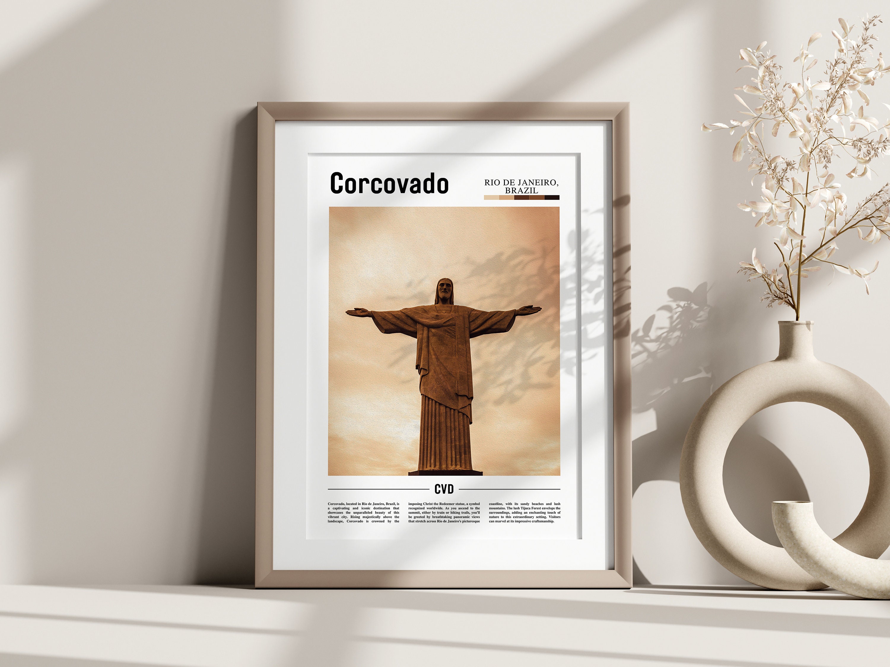 Corcovado Poster Corcovado Print Corcovado Wall Art South - Etsy