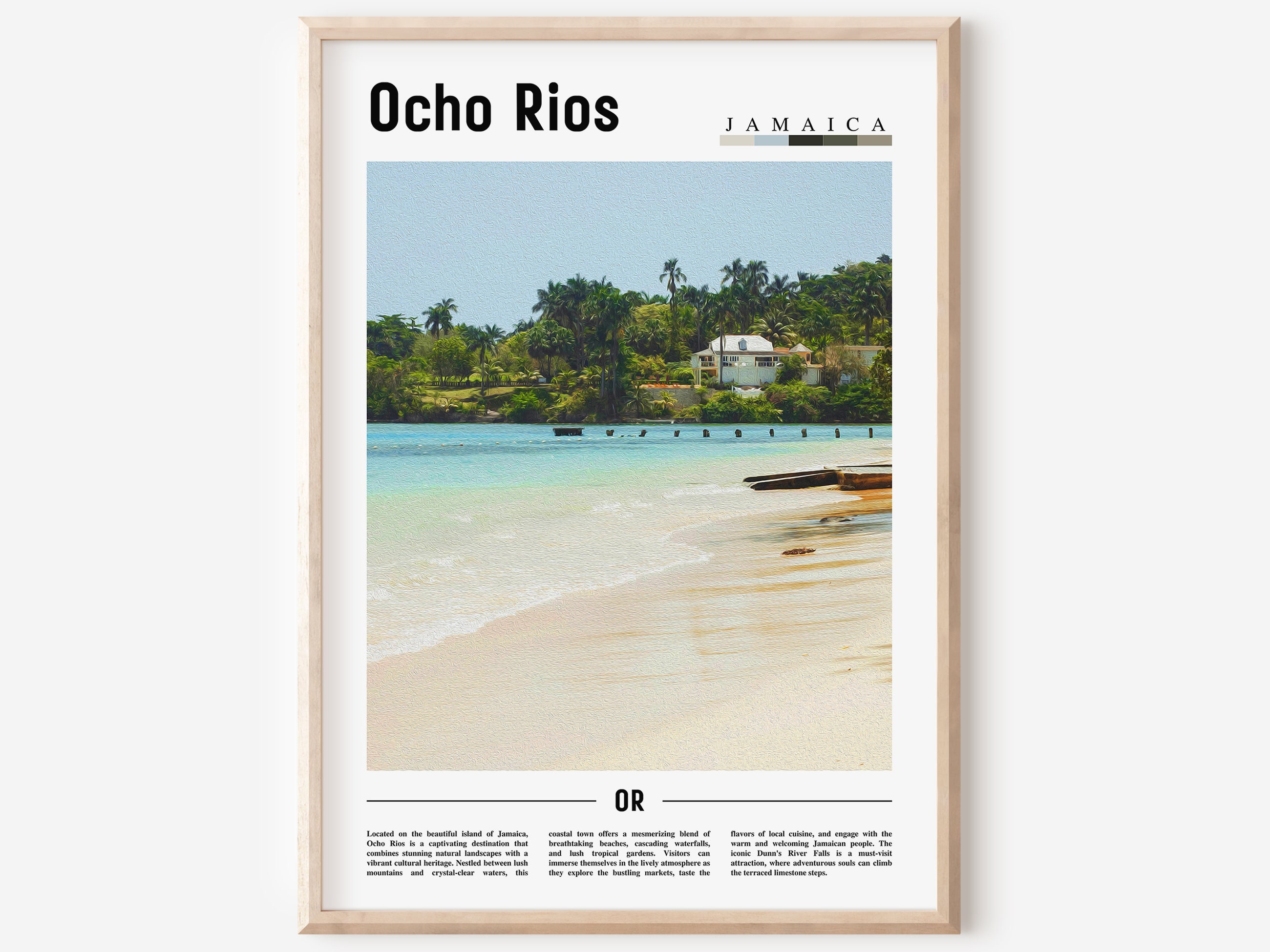 Ocho Rios Poster, Ocho Rios Print, Ocho Rios Wall Art, Caribbean Photo ...