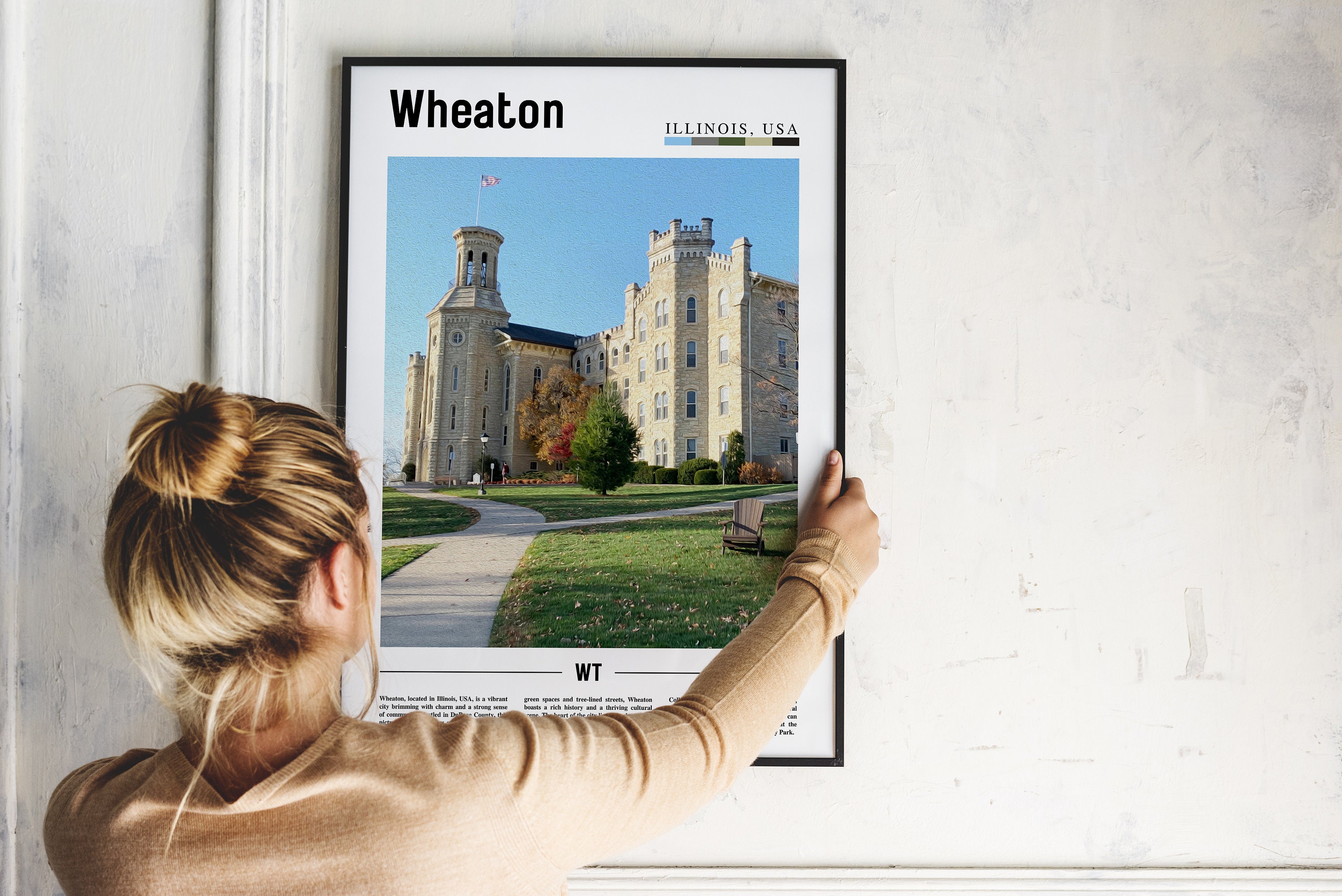 Affiche de Wheaton, impression de Wheaton, Art mural de Wheaton, Photo ...