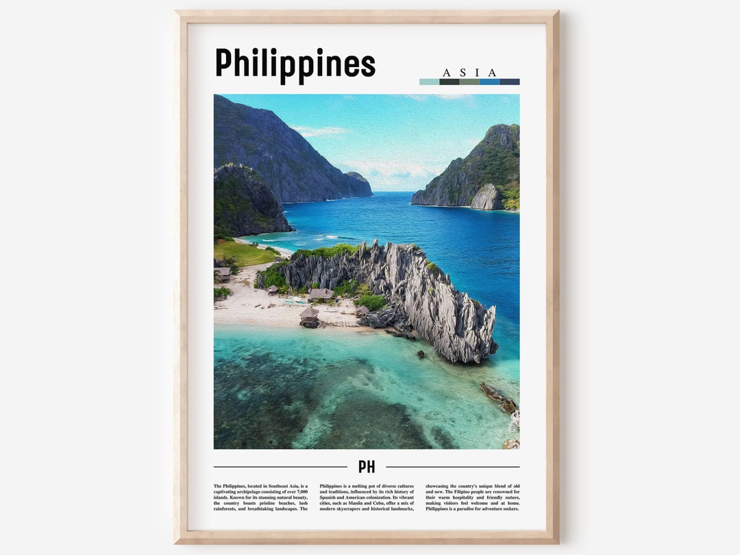 Philippines Poster, Philippines Print, Philippines Wall Art, Asia Print ...