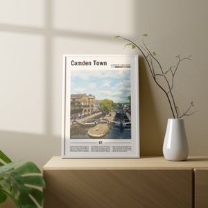 Camden Town Print, Camden Town Poster, Camden Town Wall Art, Oil ...