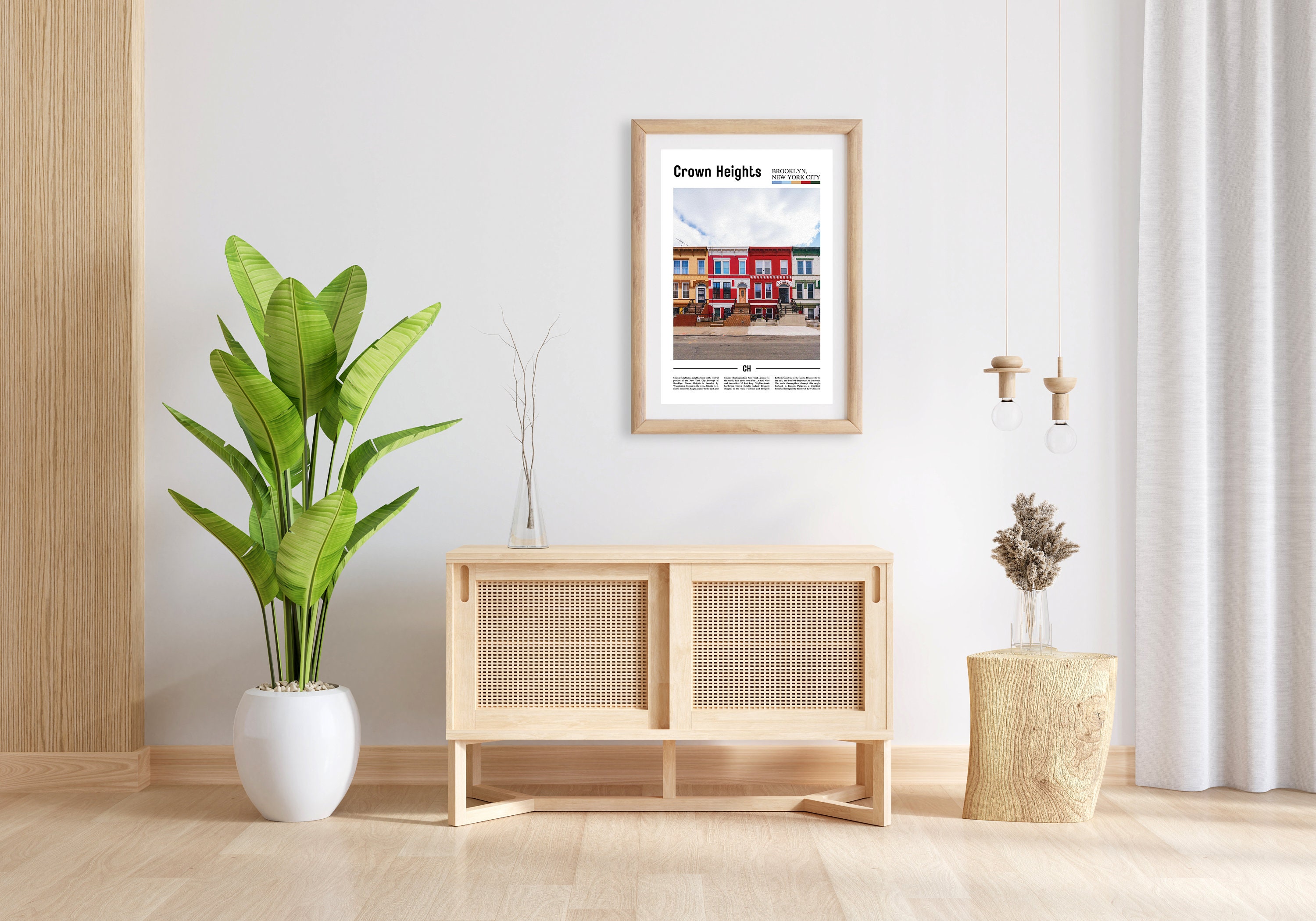 Crown Heights Print, Crown Heights Poster, Crown Heights Wall Art, Oil ...