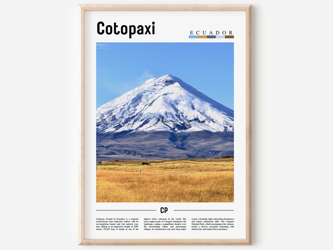 Cotopaxi Poster, Cotopaxi Print, Cotopaxi Wall Art, South America ...