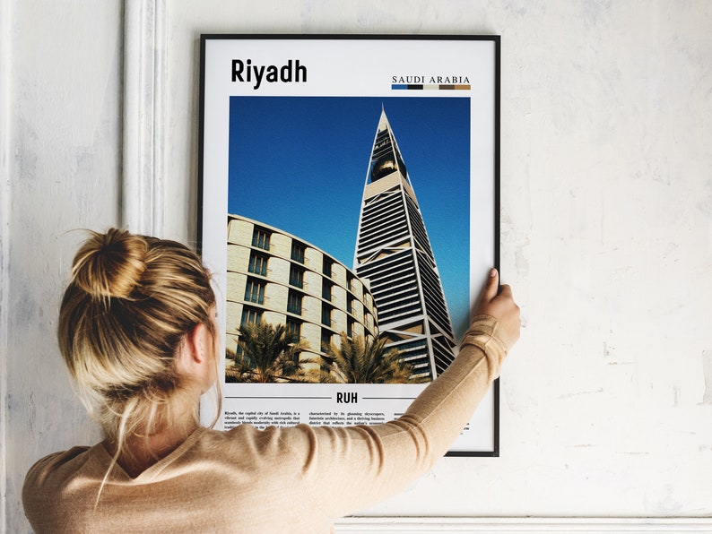 Riyadh Poster, Riyadh Print, Riyadh Wall Art, Minimal Travel Print ...