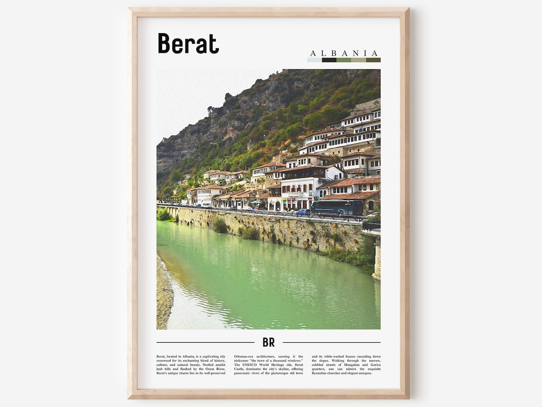 Berat Poster, Berat Print, Berat Wall Art, Europe Photo, Europe Poster ...