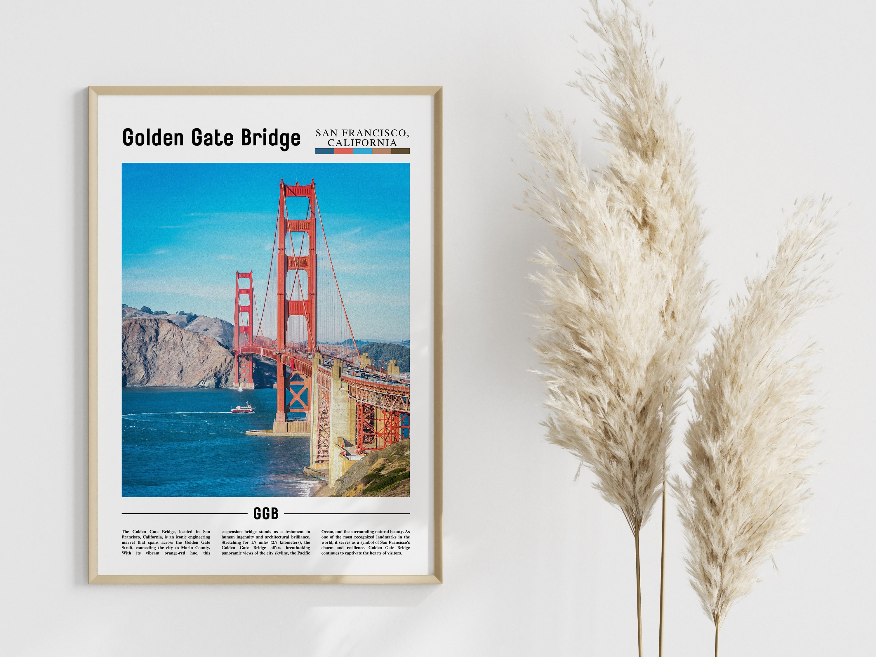 Golden Gate Bridge Poster, Golden Gate Bridge Print, Golden Gate Bridge ...