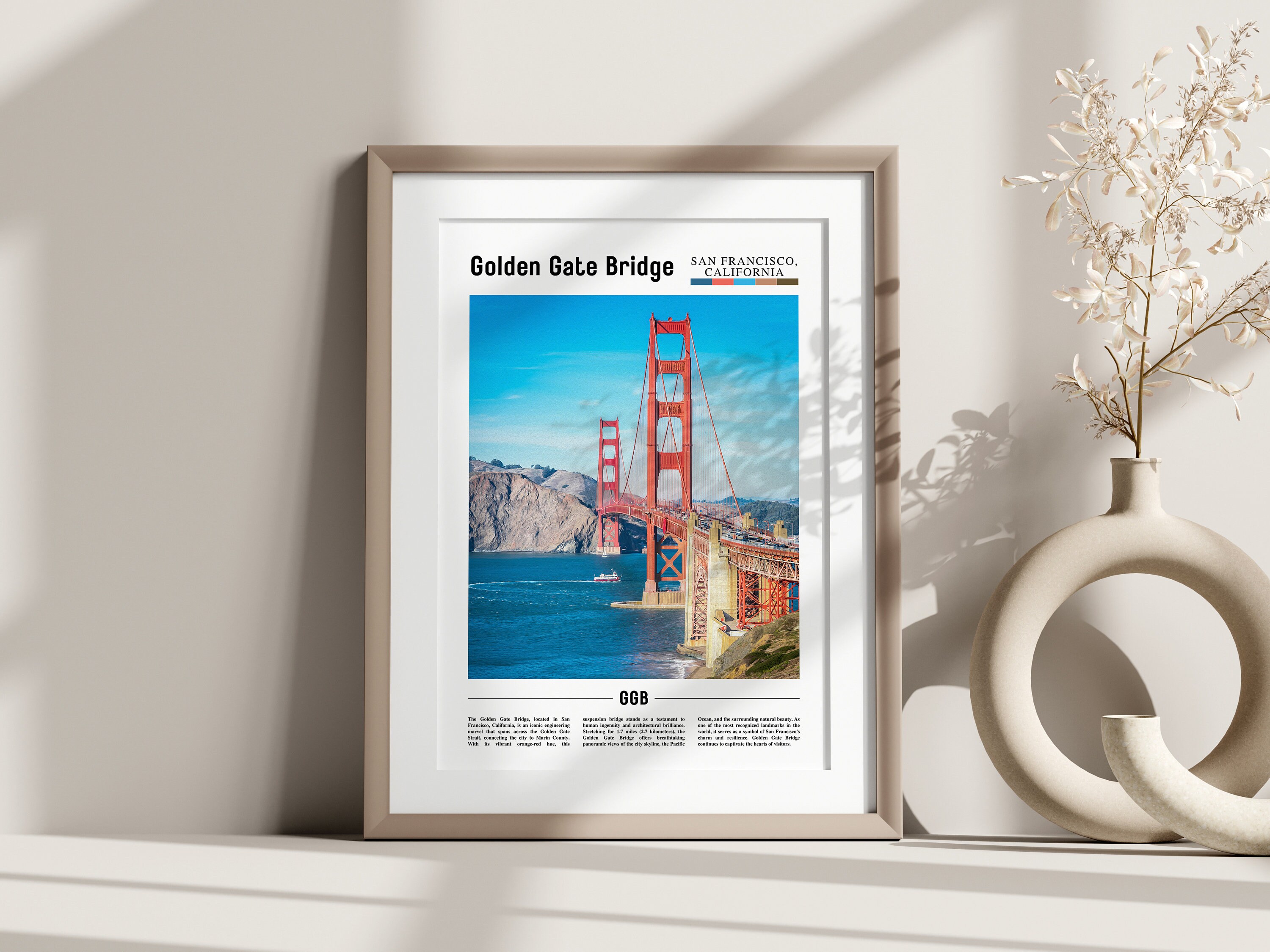 Golden Gate Bridge Poster, Golden Gate Bridge Print, Golden Gate Bridge ...