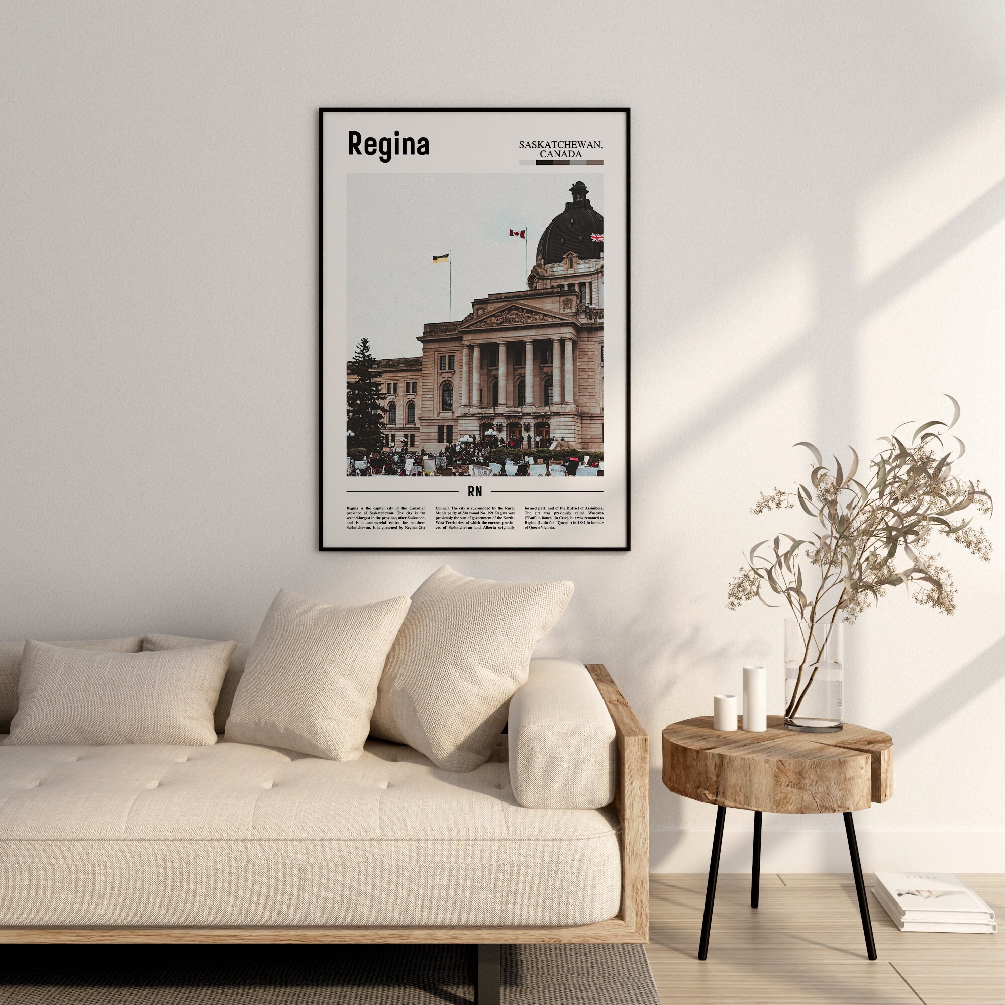 Regina Print, Regina Poster, Regina Wall Art, Minimal Travel Print ...