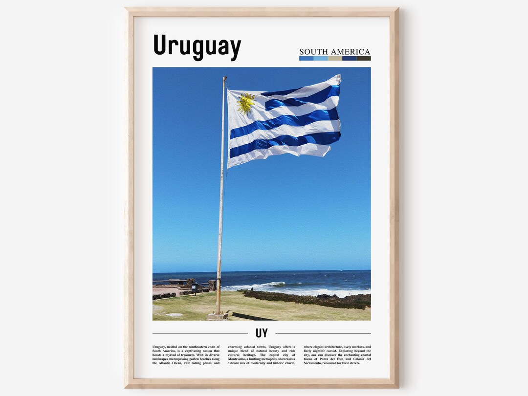 Uruguay Poster, Uruguay Print, Uruguay Wall Art, South America Poster ...