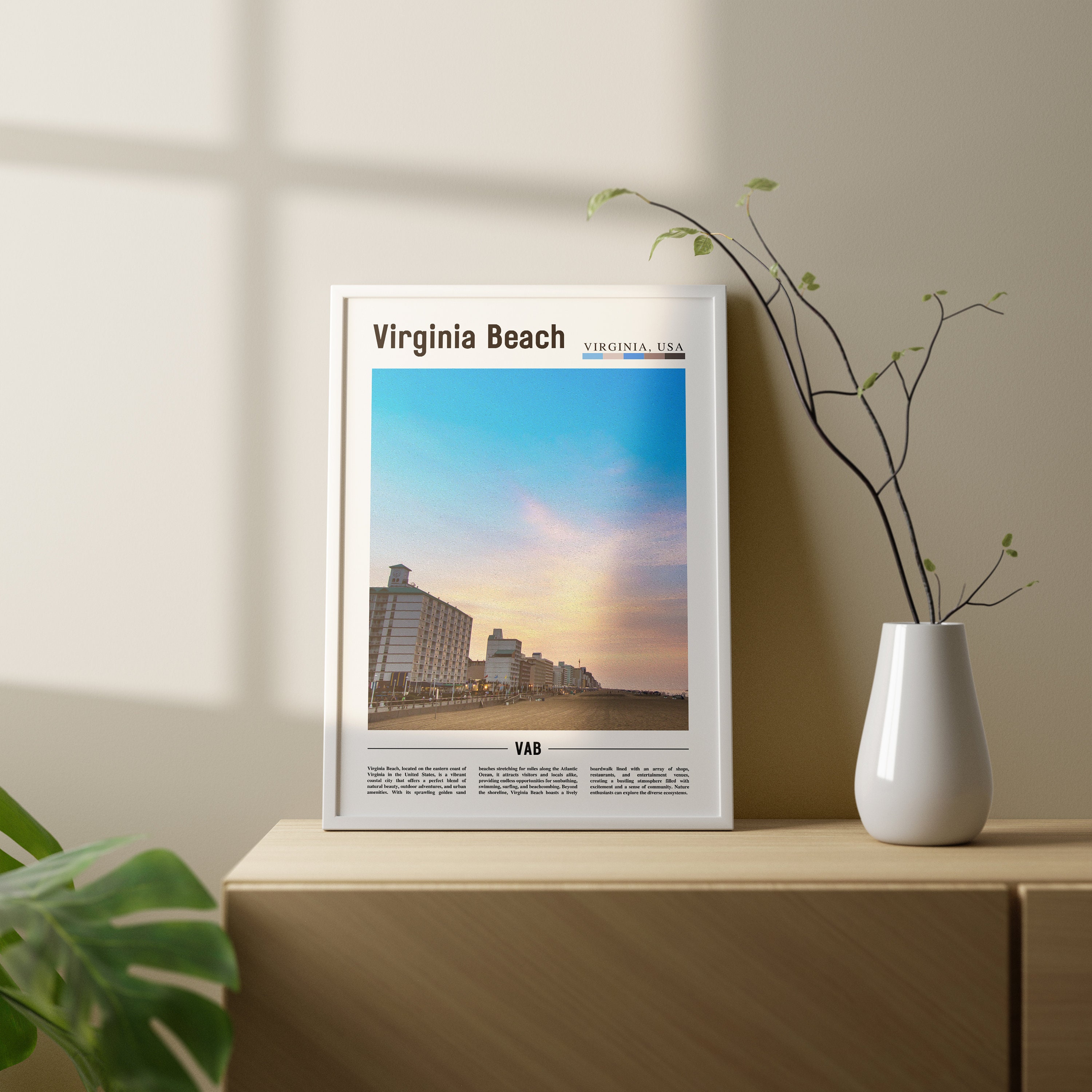 Virginia Beach Poster, Virginia Beach Print, Virginia Beach Wall Art ...