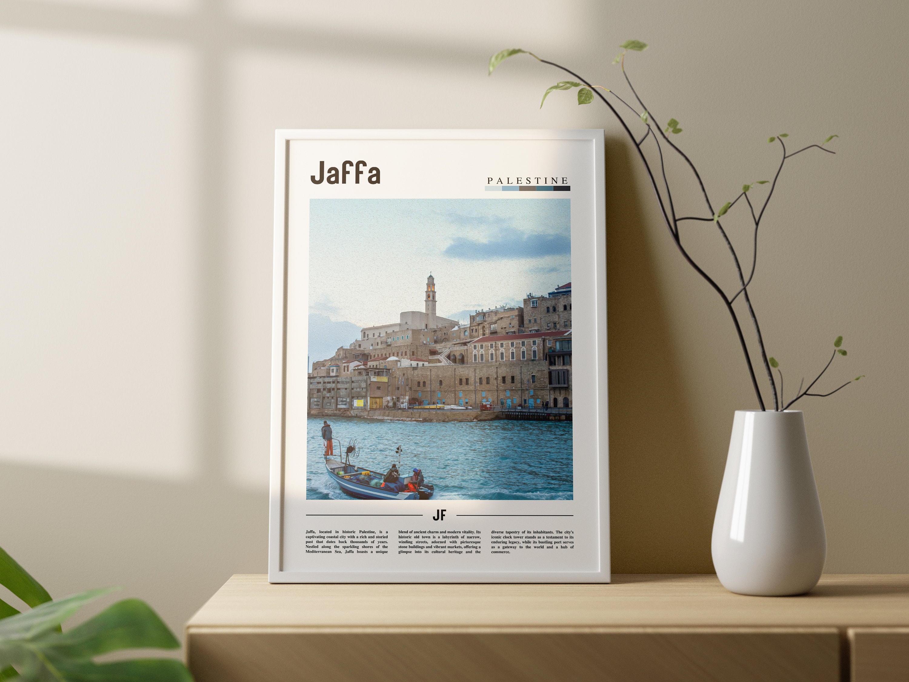 Jaffa Poster Jaffa Print Jaffa Wall Art Minimal Travel - Etsy