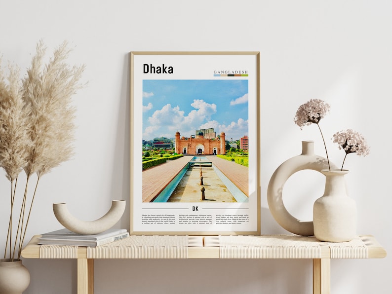 Dhaka Poster, Dhaka Print, Dhaka Wall Art, Asia Print, Asia Poster ...