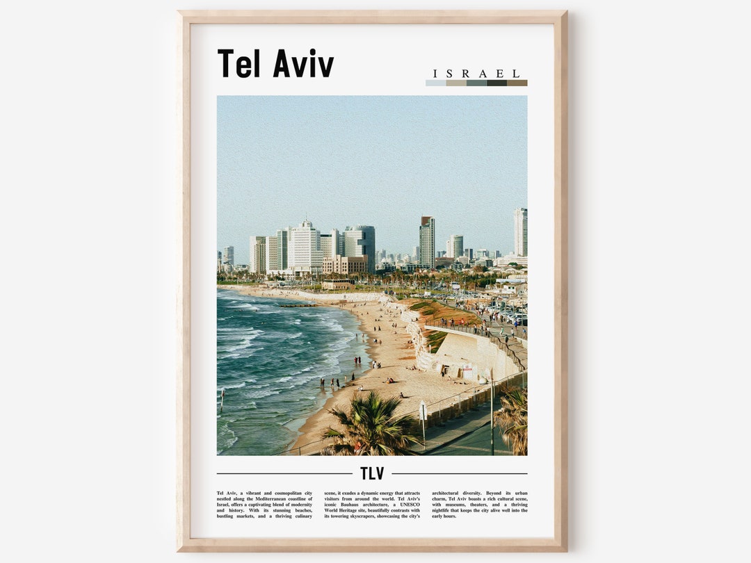Tel Aviv Poster, Tel Aviv Print, Tel Aviv Wall Art, Minimal Travel ...
