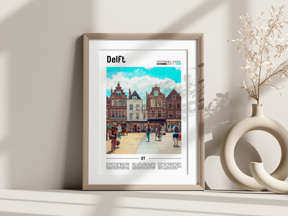 Delft Poster, Delft Print, Delft Wall Art, Europe Photo, Europe Poster ...