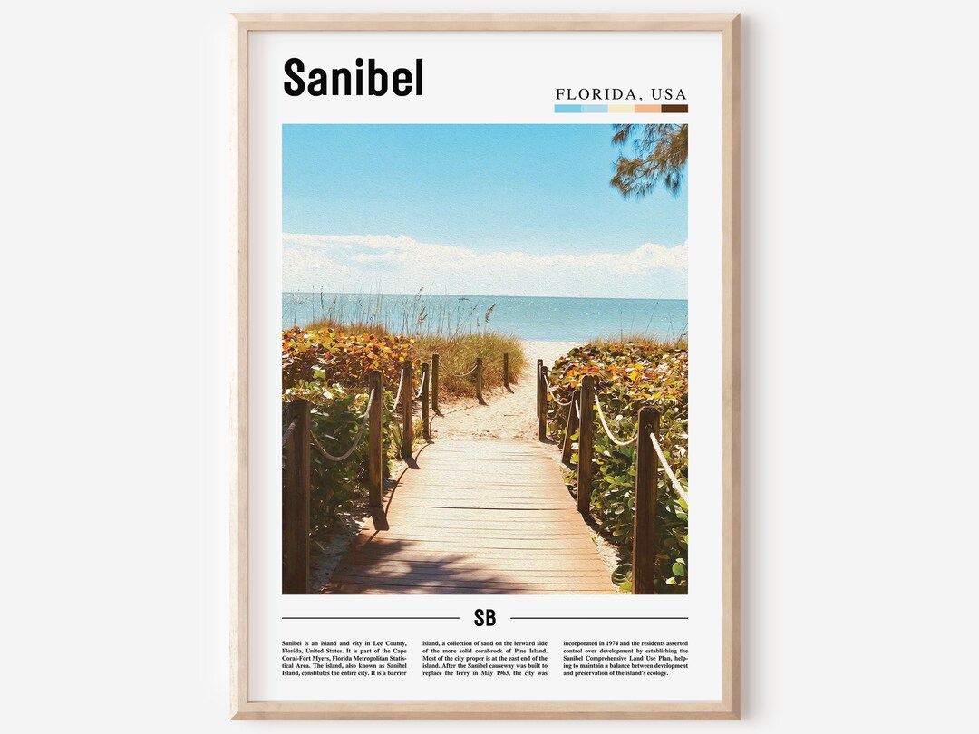 Sanibel Print, Sanibel Poster, Sanibel Wall Art, Oil Painting Poster ...