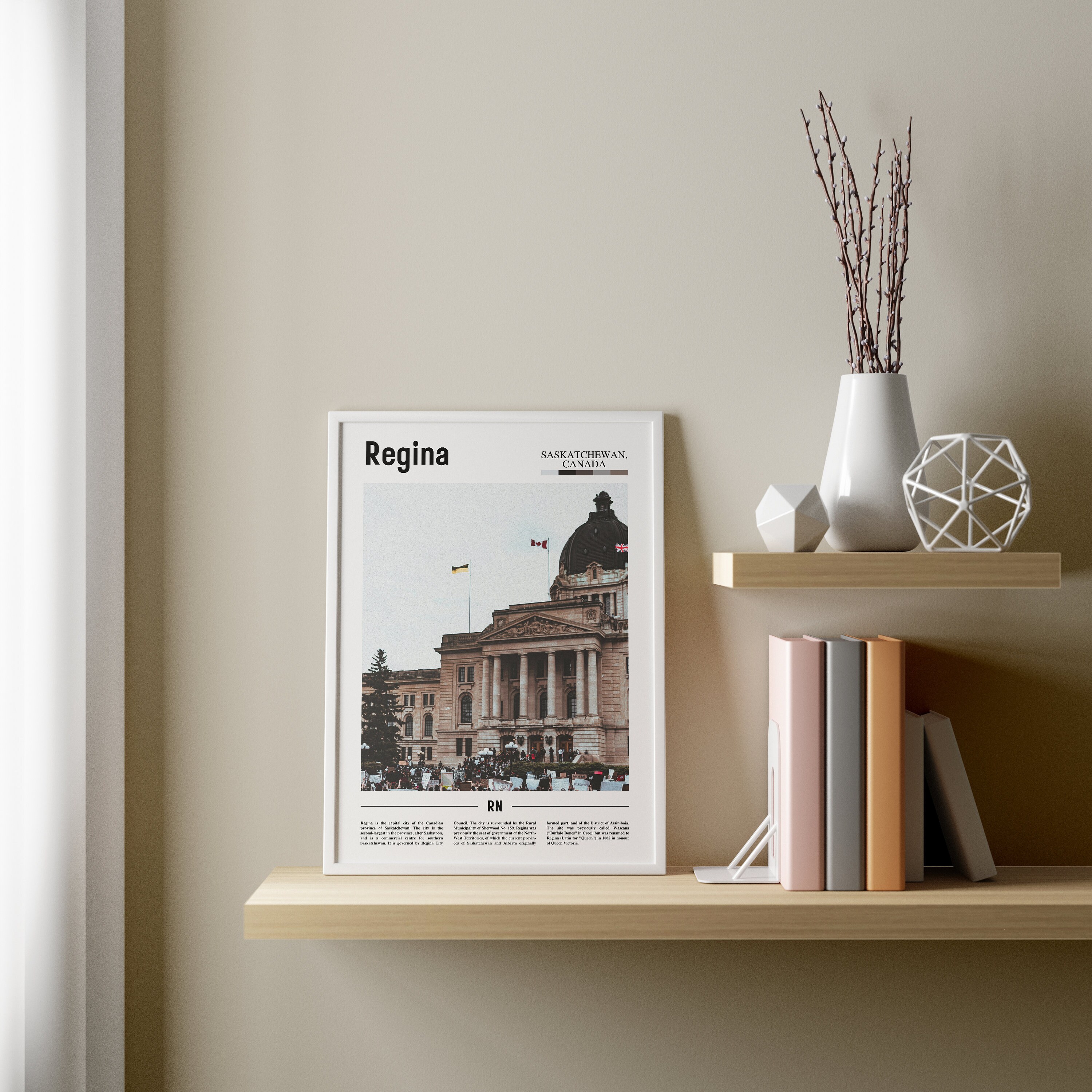 Regina Print, Regina Poster, Regina Wall Art, Minimal Travel Print ...