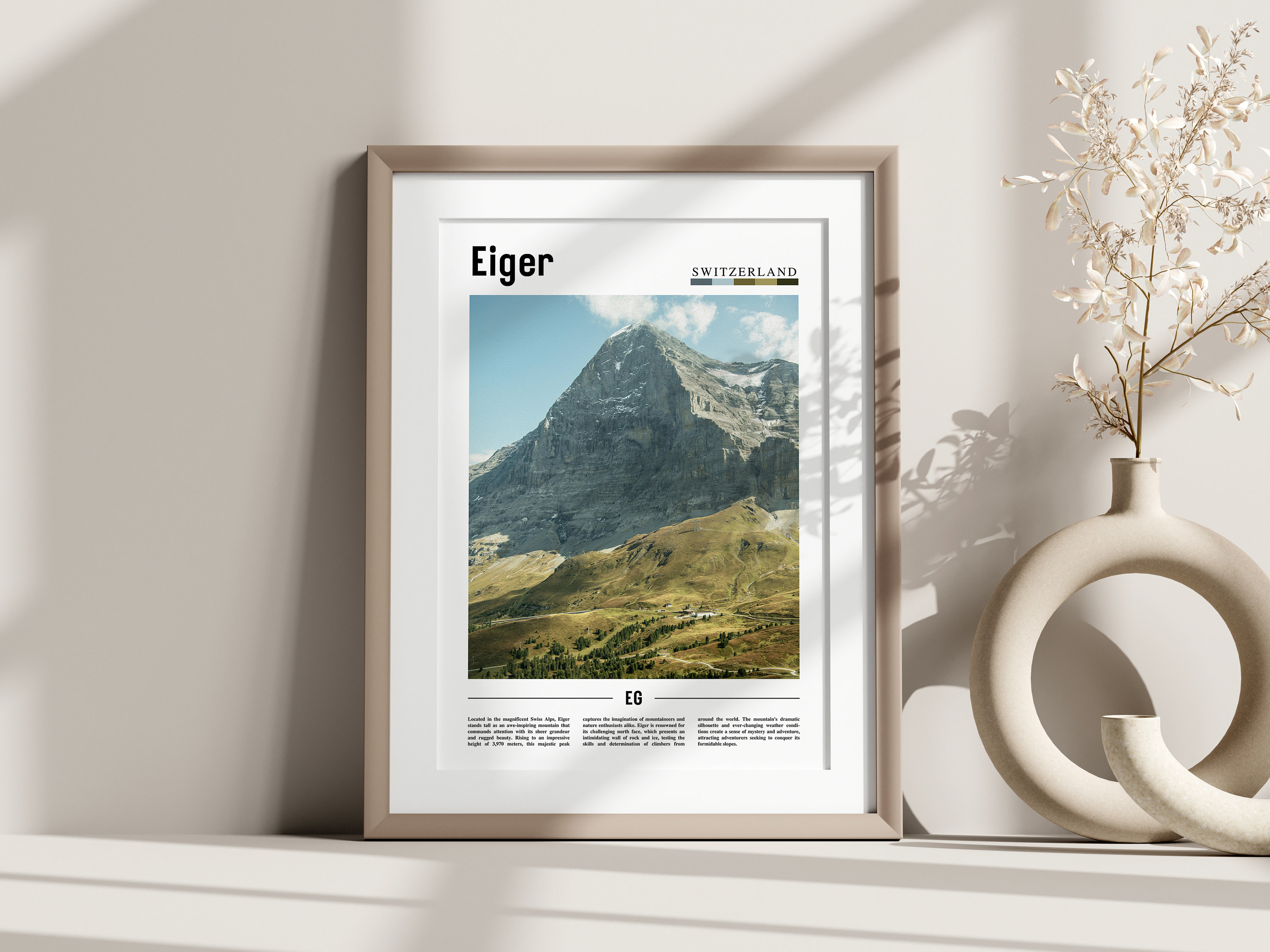Eiger Poster, Eiger Print, Eiger Wall Art, Europe Photo, Europe Poster ...
