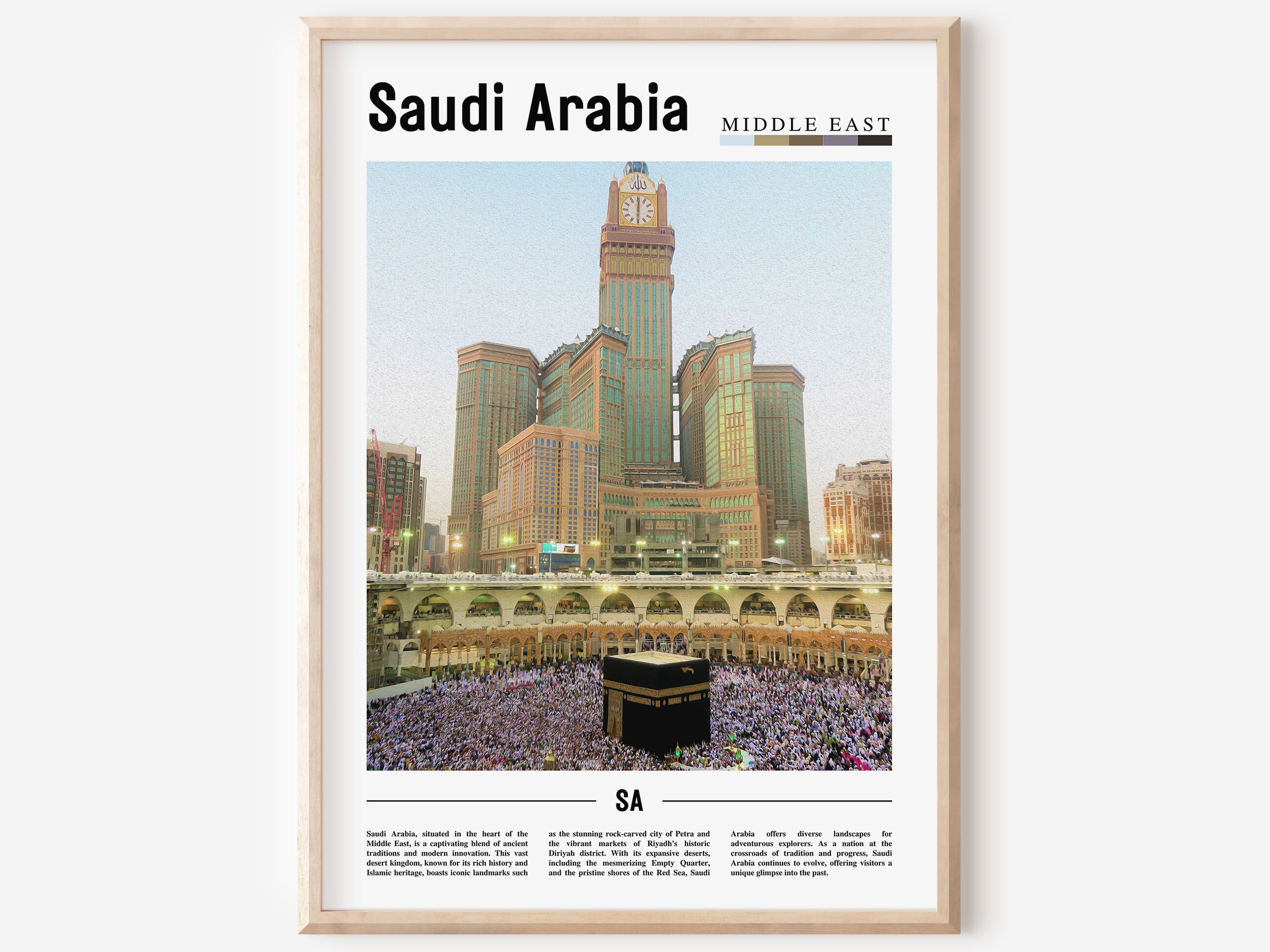 Saudi Arabia Poster Saudi Arabia Print Saudi Arabia Wall - Etsy UK