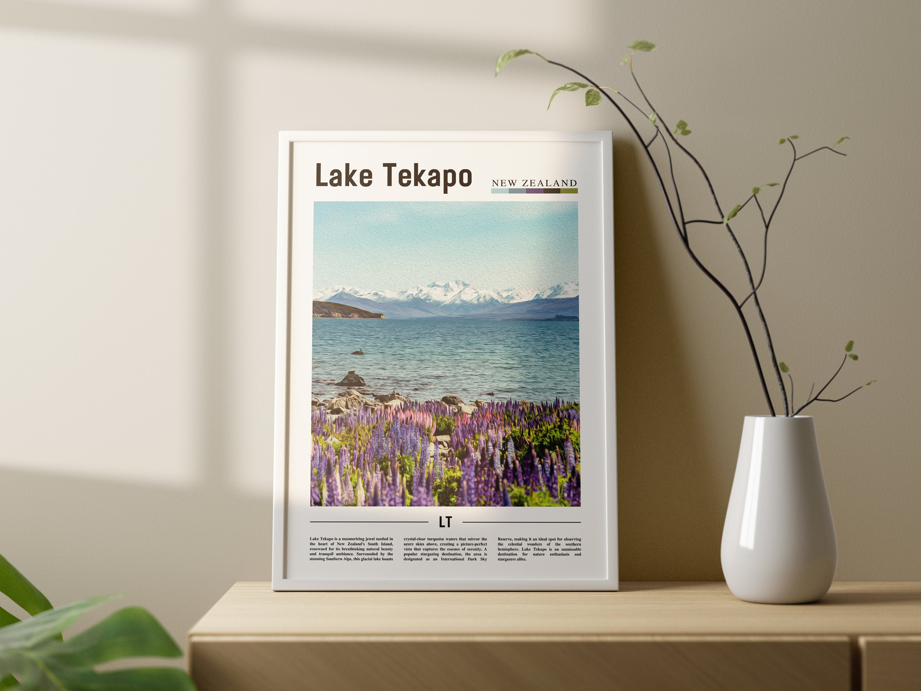 Lake Tekapo Poster Lake Tekapo Print Lake Tekapo Wall Art - Etsy