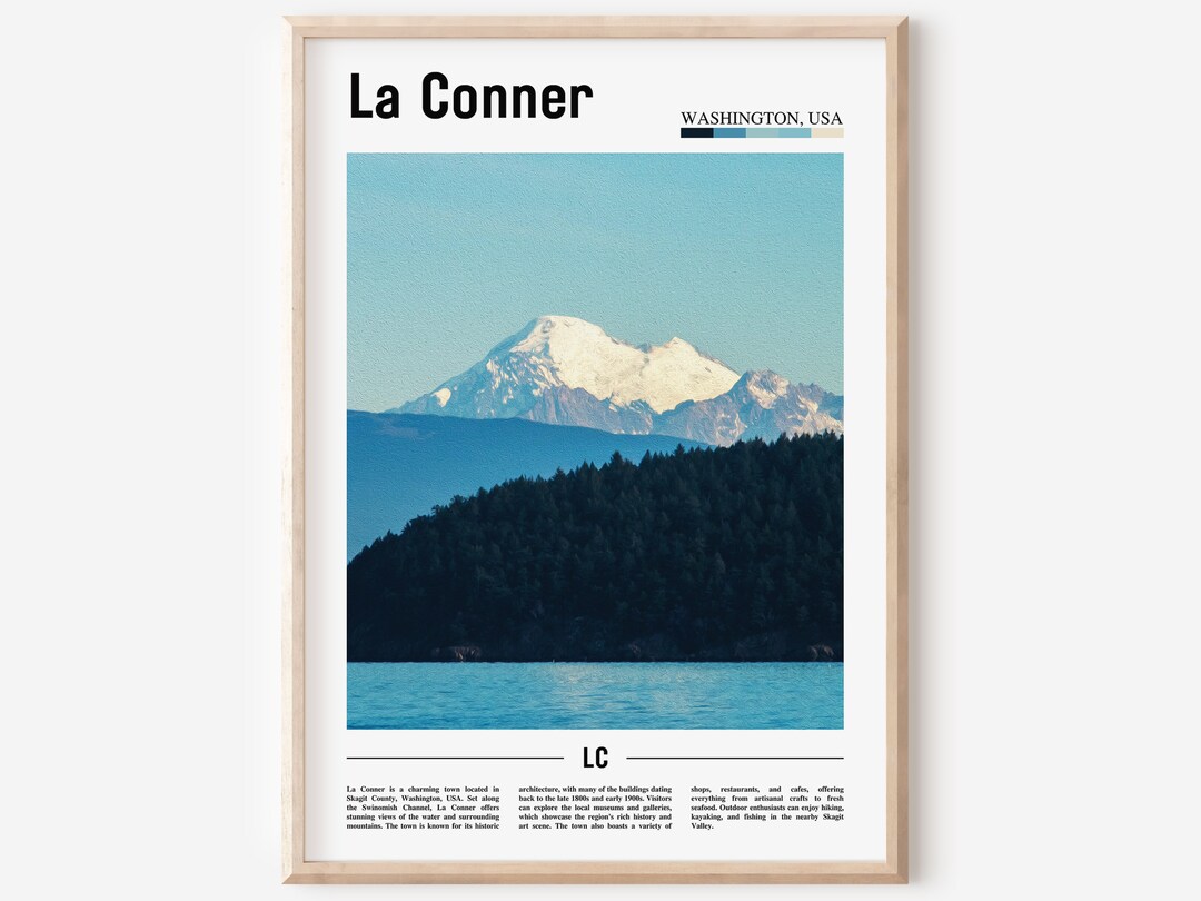 La Conner Poster, La Conner Print, La Conner Wall Art, United States ...