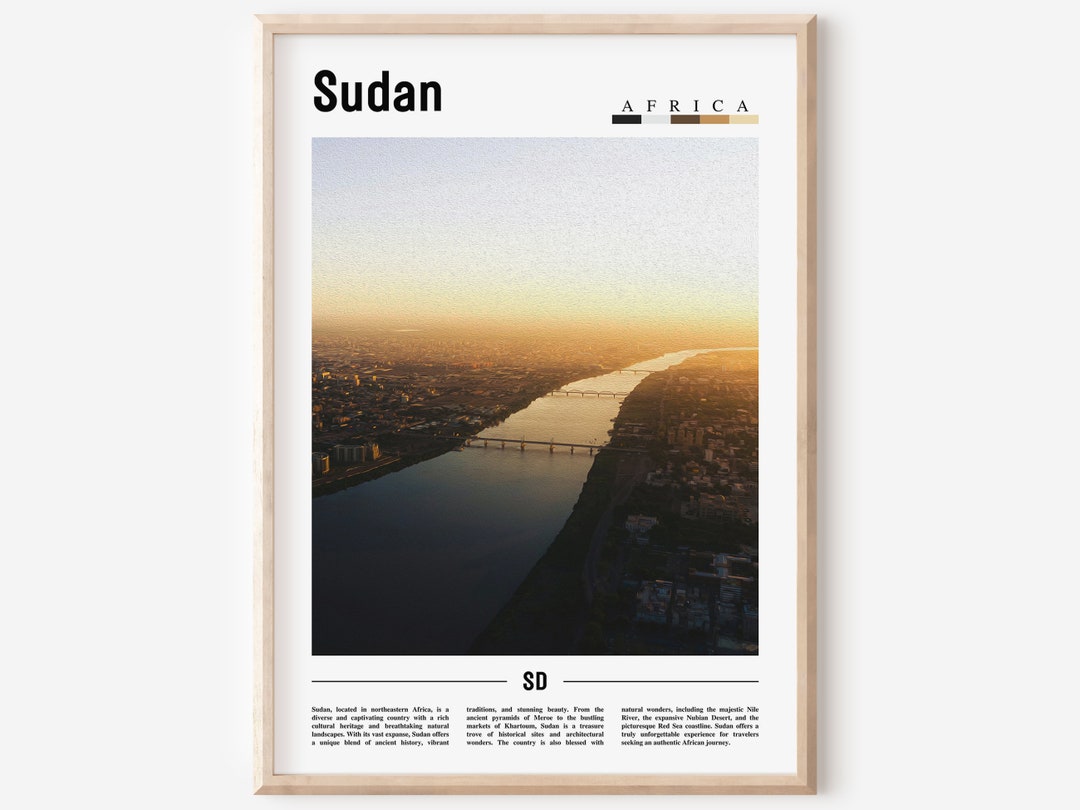 Sudan Poster, Sudan Print, Sudan Wall Art, Minimal Travel Print, Travel ...