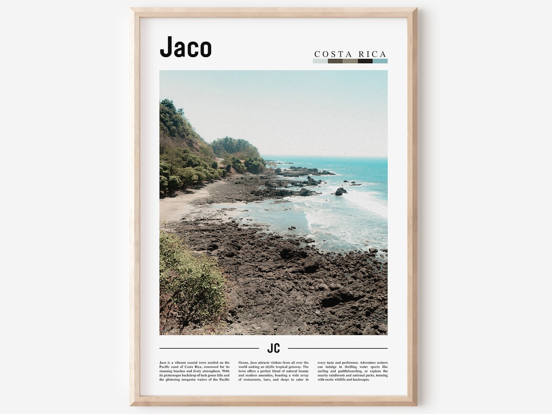 Jaco Poster Jaco Print Jaco Wall Art Central America - Etsy
