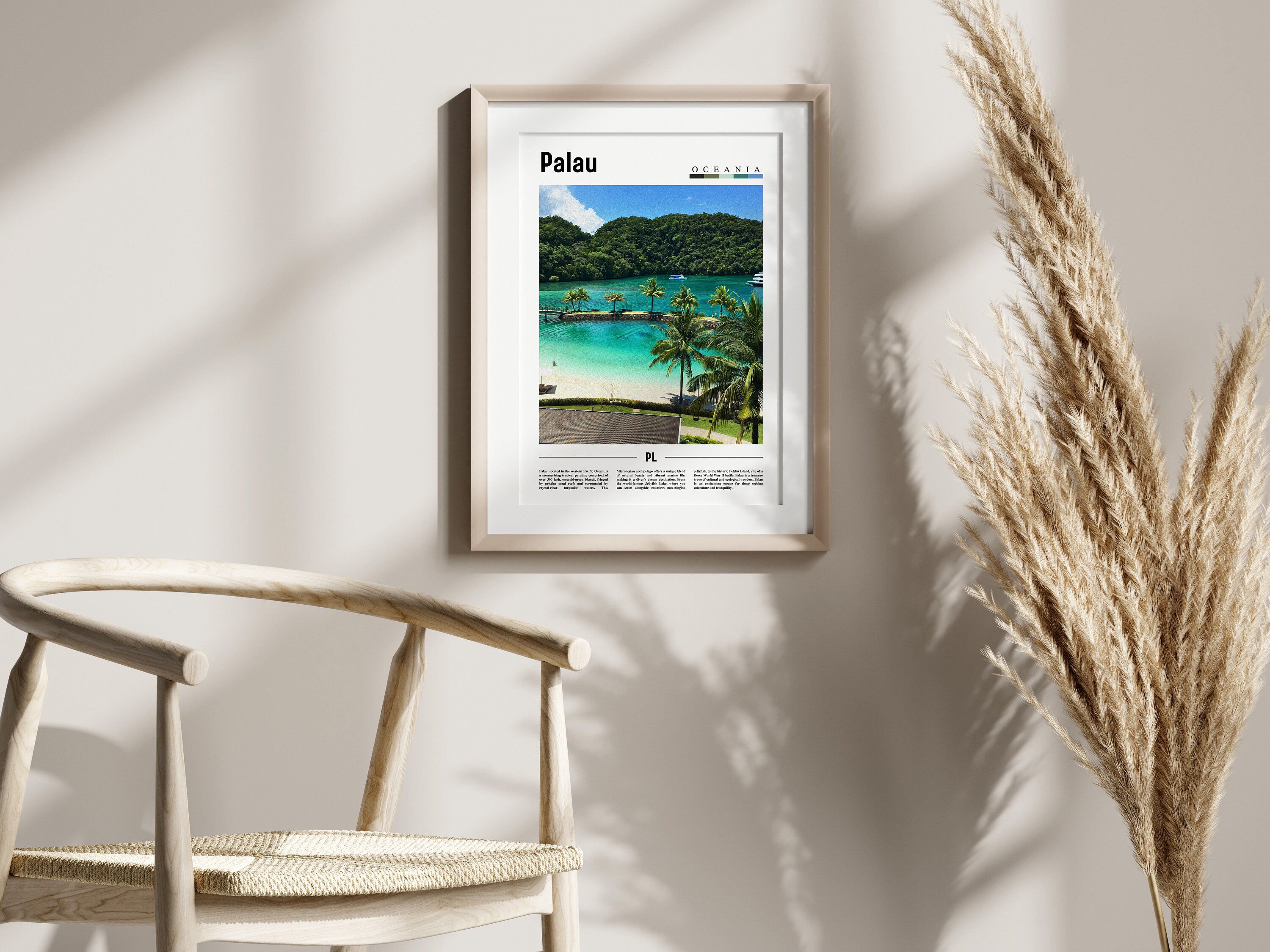 Palau Poster Palau Print Palau Wall Art Minimal Travel - Etsy