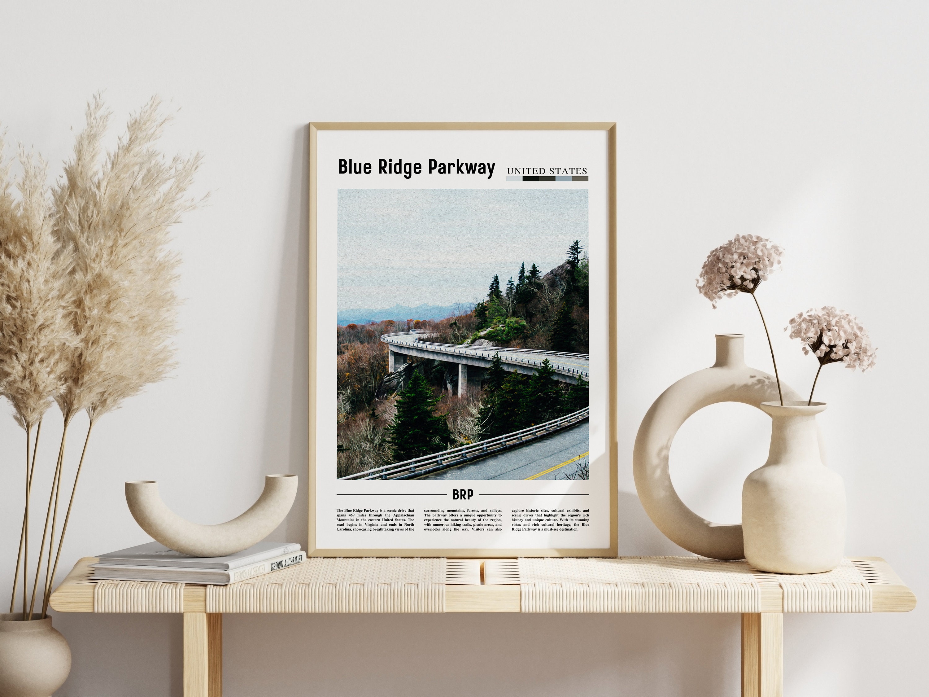 Blue Ridge Parkway Poster, Blue Ridge Parkway Print, Blue Ridge Parkway ...