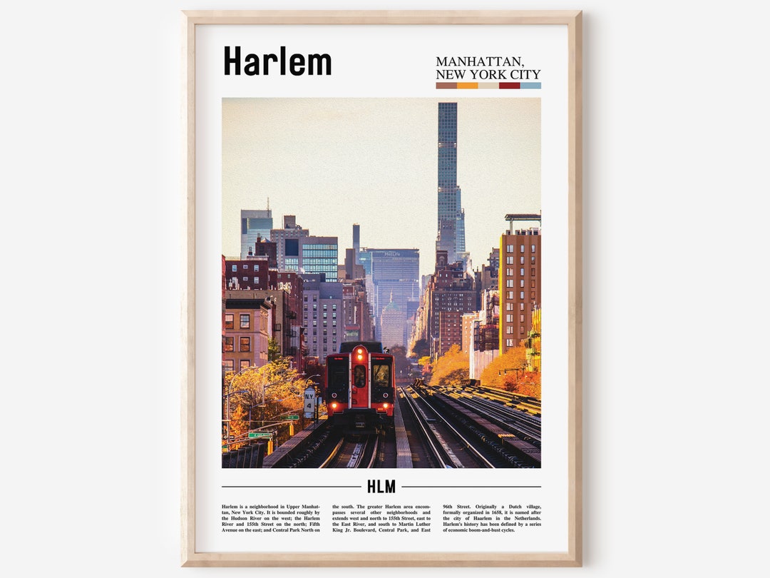 Harlem Print, Harlem Poster, Harlem Wall Art, Oil Painting Poster ...