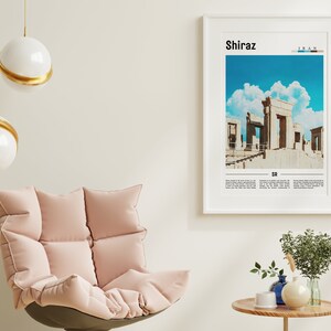 Shiraz Poster, Shiraz Print, Shiraz Wall Art, Minimal Travel Print ...