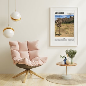 Calabasas Print, Calabasas Poster, Calabasas Wall Art, Minimal Travel ...
