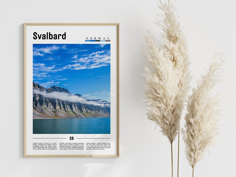 Svalbard Poster Svalbard Print Svalbard Wall Art Europe - Etsy