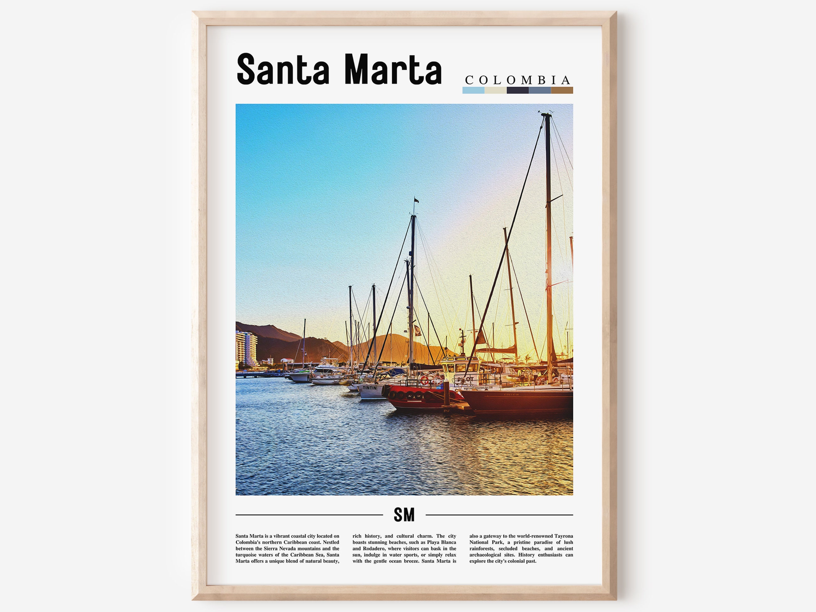 Santa Marta Poster Santa Marta Print Santa Marta Wall Art - Etsy