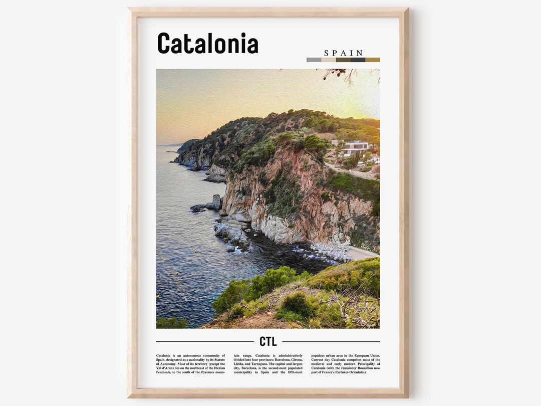 Catalonia Poster, Catalonia Print, Catalonia Wall Art, Spain Photo ...