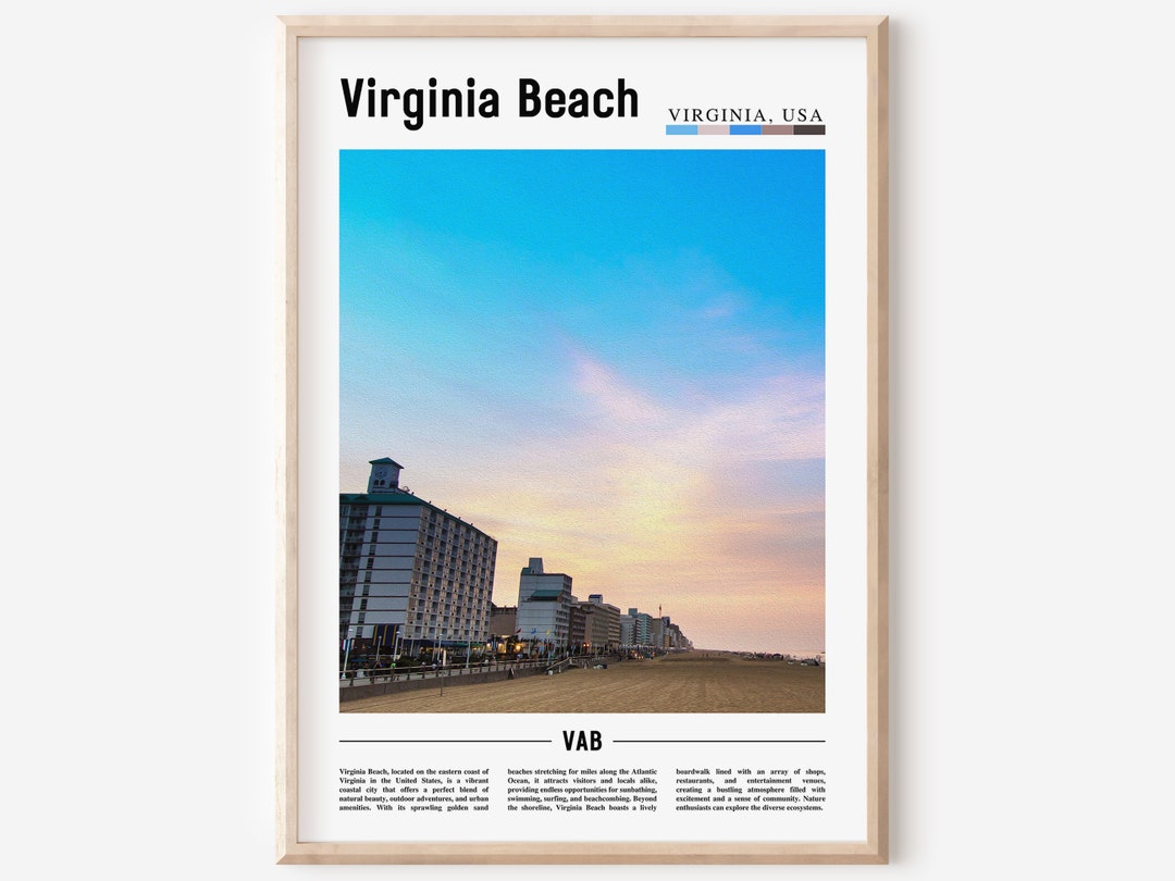 Virginia Beach Poster, Virginia Beach Print, Virginia Beach Wall Art ...