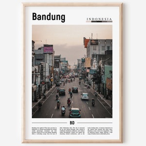Bandung Poster, Bandung Print, Bandung Wall Art, Asia Print, Asia ...