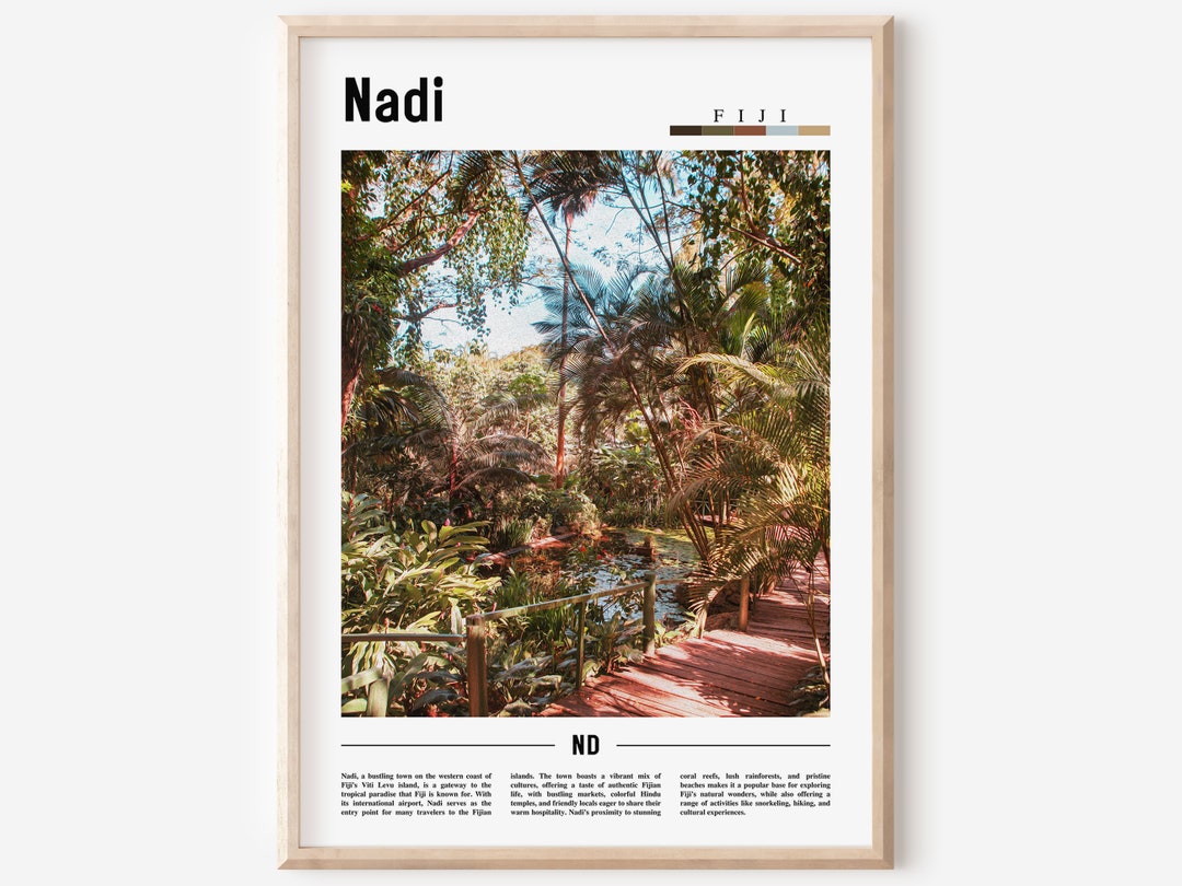 Nadi Poster, Nadi Print, Nadi Wall Art, Minimal Travel Print, Travel ...