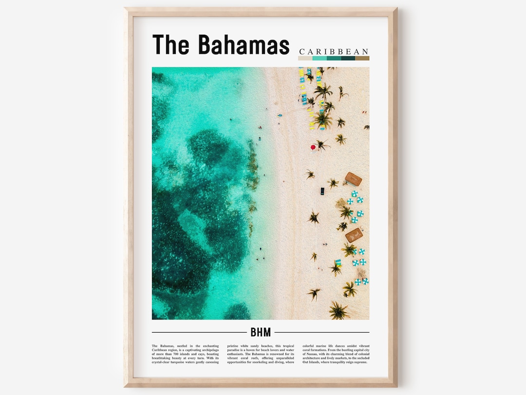 The Bahamas Poster, the Bahamas Print, the Bahamas Wall Art, Caribbean ...