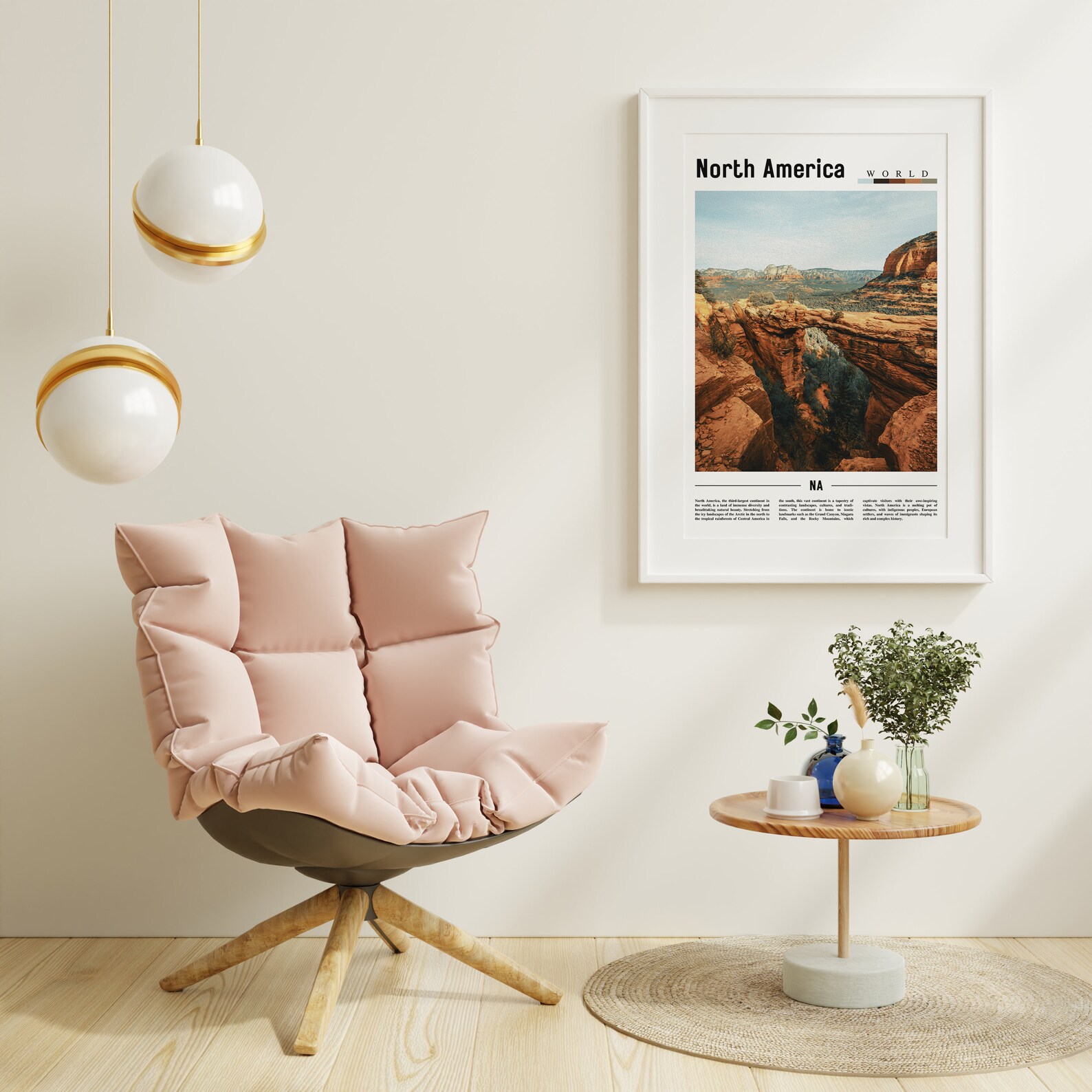 North America Poster, North America Print, North America Wall Art ...