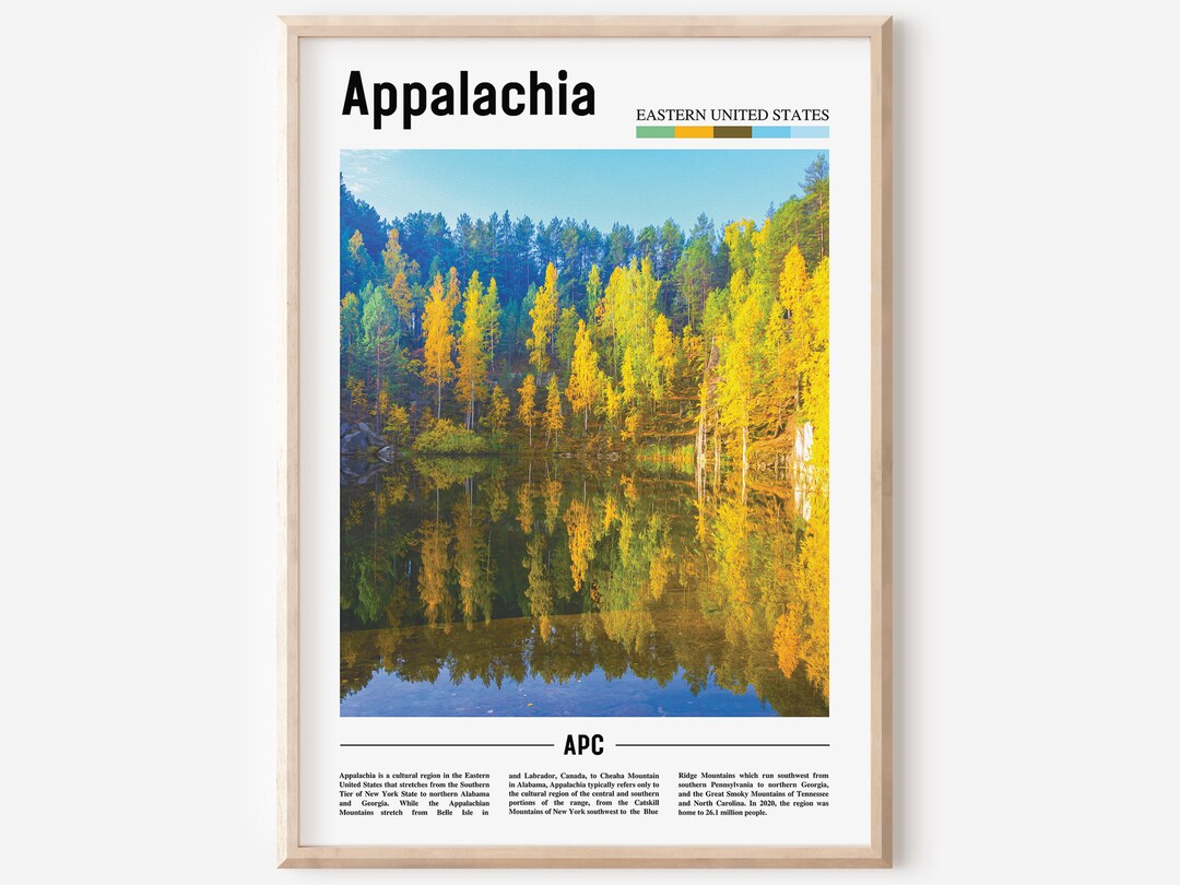 Appalachia Print, Appalachia Poster, Appalachia Wall Art, Oil Painting ...