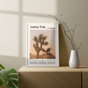 Joshua Tree Poster, Joshua Tree Print, Joshua Tree Wall Art, Minimal ...