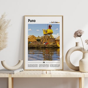 Puno Poster, Puno Print, Puno Wall Art, South America Poster, South ...